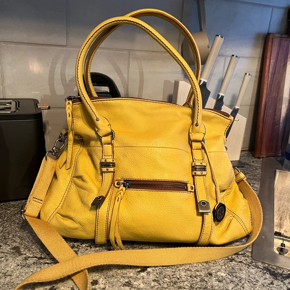 The Sak | Bags | The Sak Large Yellow Satchel Crossbody Handbag Purse ...